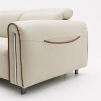 China Dual Motor Sectional Recliner Sofa with Zero Noise Operation for sale