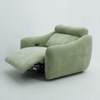 China Scratch Resistant Modern Recliner Sofa With Bamboo Inspired Headrest Design for sale