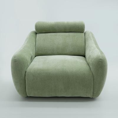 China Scratch Resistant Modern Recliner Sofa With Bamboo Inspired Headrest Design for sale