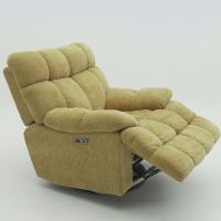 China Classic Cross Design Electric Recliner Chair With Rocking Motion and High Density Foam for sale
