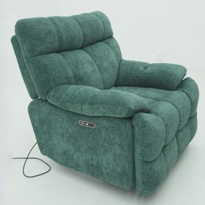 China Soft Fabric Electric Recliner Chair Power Lounge Chair With Memory Foam Support for sale