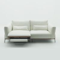 China White Modern Design 2 Seater Electric Recliner Sofa Zero Wall Reclining Leather Couch for sale