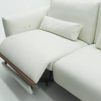 China White Modern Design 2 Seater Electric Recliner Sofa Zero Wall Reclining Leather Couch for sale