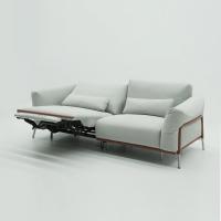 China Minimalist Design Modern Power Reclining Couch With Stainless Steel Frame for sale