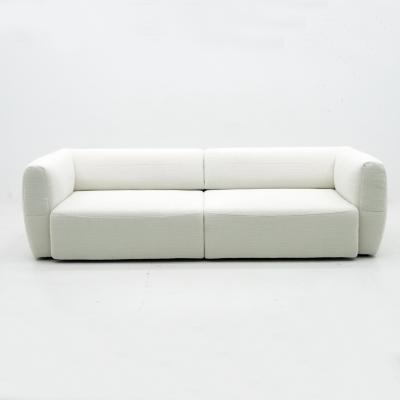 China Smooth Motor Electric Sliding Couch Bed Zero Wall Functional Electric Sleeper Sofa for sale