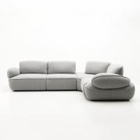 China Dual Motor Modern Power Sectional Sofa With Sliding Back Cushion Custom Color for sale