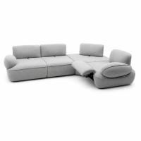 China Dual Motor Modern Power Sectional Sofa With Sliding Back Cushion Custom Color for sale