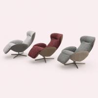 China KD Design Modern Swivel Electric Recliner Chair Space Saving Lounge Recliner for sale