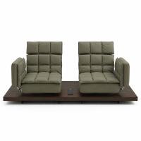 China Multifunctional Swivel 2 Seater Sofa With Adjustable Backrest And Adjustable Headrest for sale