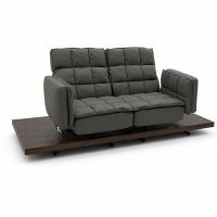 China Custom Design Modern Rotating Sofa Two Seater Swivel Sofa With Adjustable Armrest for sale