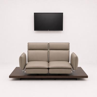 China Modern Design Rotating Sofa Quiet Smooth Swivel Sofa With Adjustable Backrest System for sale