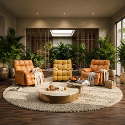 China Electric Modern Recliner Chair With High Resilience Foam Space Saving Design for sale