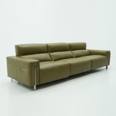 China Modern Recliner Sofa with Power Footrest and Slim Metal Legs – Zero Wall for sale