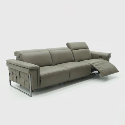 China Modern Recliner Sofa with Adjustable Headrests and Metal Frame – High Back for sale
