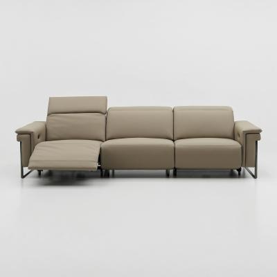 China Modern Recliner Sofa with Dual Power Footrests and Clean Lines – Washable for sale
