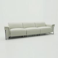 China Modern Recliner Sofa with Slim Metal Arm Design – Full KD Packing for sale