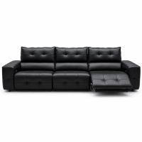 China Modern Recliner Sofa in Cream Upholstery with Power Footrest – Zero Wall for sale