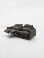China Modern Recliner Sofa with Adjustable Headrests and Lumbar Cushions – High Back for sale