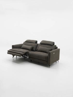 China Modern Recliner Sofa with Adjustable Headrests and Lumbar Cushions – High Back for sale