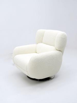 China Modern Recliner Sofa Single Chair with Swivel Base High Back for sale