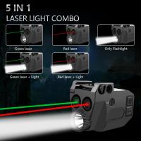 China Red / Green Laser Flashlight Combo Handgun 650nm / 520nm Wavelength for sale