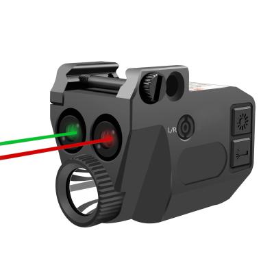 China Red / Green Laser Flashlight Combo Handgun 650nm / 520nm Wavelength for sale