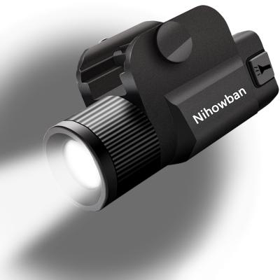 China IPX4 Pistol Laser Flashlight 800 Lumens Rechargeable Tactical Laser Flashlight for sale