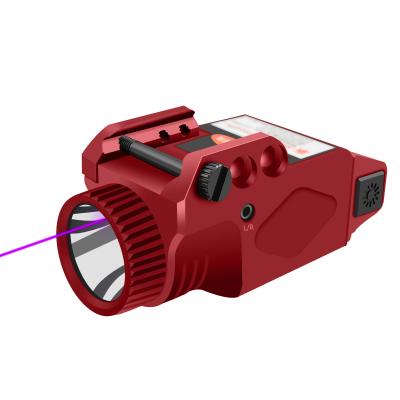 China Purple 2 In 1 Shotgun Laser Sight With Tactical Flashlight 500 Lumens for sale