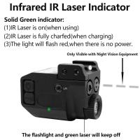China Sturdy Infrared Pistol Laser Sight Green 520nm Lightweight 2.1OZ for sale
