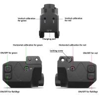 China 520nm / 650nm Red Green Laser Sight For Pistol 500 Lumen Light for sale