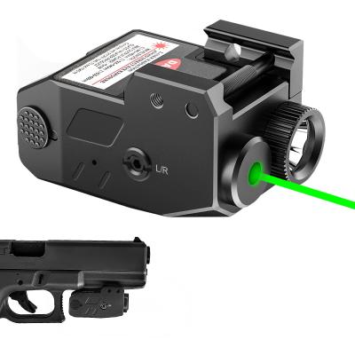 China 520nm Green LED Tactical Flashlights Picatinny Mount Class IIIA for sale