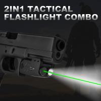 China 520nm Green LED Tactical Flashlights Picatinny Mount Class IIIA for sale