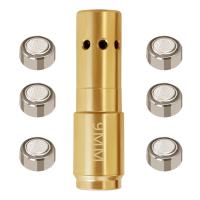 China Brass 9mm Pistol Laser Bore Sight Red Dot Boresighter Rem Gauge for sale