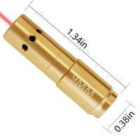 China Brass 9mm Pistol Laser Bore Sight Red Dot Boresighter Rem Gauge for sale