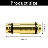 China Training Laser Cartridge 9MM Caliber Brass Red Laser 650nm Wavelength for sale
