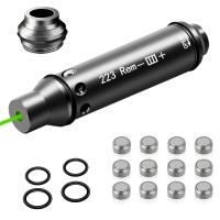 China Rem .223 Laser Bore Sight 520nm Green Laser Cartridge Caliber for sale