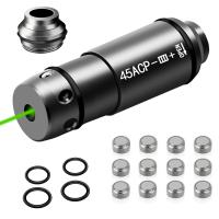 China Green Laser Training Cartridge Brass 45ACP Caliber Grey Shape for sale