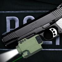 China 500 Lumens Green Laser Beam Weaver Mount 520nm Shotgun Laser Flashlight for sale