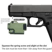 China 500 Lumens Green Laser Beam Weaver Mount 520nm Shotgun Laser Flashlight for sale