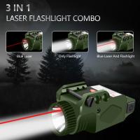 China IPX4 Red Shotgun Laser Sight Flashlight Combo With Tactical 500 Lumen for sale