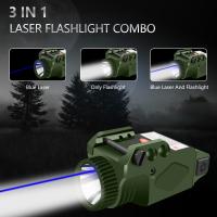 China Reliable Tactical Blue Laser Sight Handgun 500 Lumen Flashlight for sale