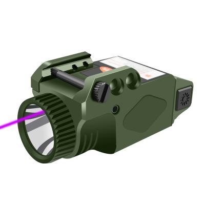 China Aluminium Shotgun Laser Sight Tactical Light Flashlight 500 Lumen Purple for sale