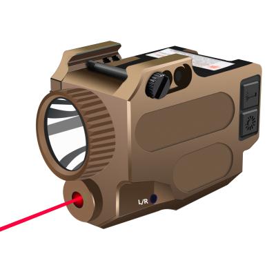 China Picatinny Rail Laser Light Beam 650nm Red Laser Flashlight Combo for sale