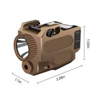 China 500 Lumens Gun Laser Flashlight Combo 405nm Blue Laser Beam For Pistol for sale