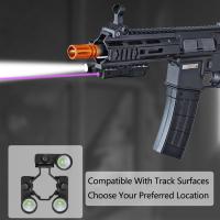China Purple Tactical Shotgun Flashlight Laser 500 Lumens For M Lok Rail Surface for sale