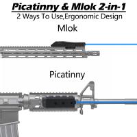 China M4 Blue LED Tactical Flashlights For Rifles Compatible M Lok Rail Surface for sale