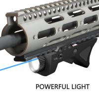 China 405nm Blue LED Tactical Flashlights Rechargeable Class IIIR 800 Lumens for sale