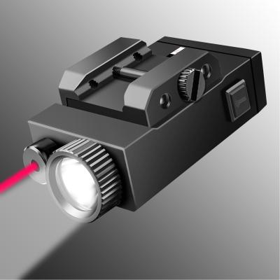 China 650nm Red Airsoft Tactical Laser Waterproof 800 Lumens Flashlight for sale