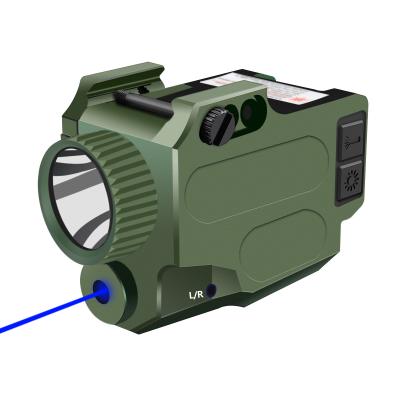 China Picatinny Weaver Rail Laser Sights 500 Lumens Pistol Light Laser Blue for sale