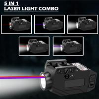 China Red Purple Airsoft Gun Lasers 650nm / 405nm Tactical Flashlight Laser 800 Lumens for sale